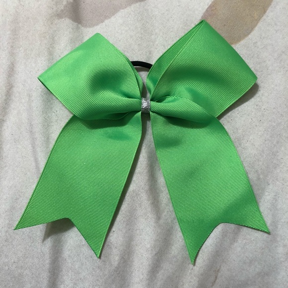 Accessories | Neon Green Cheer Bow Large | Poshmark